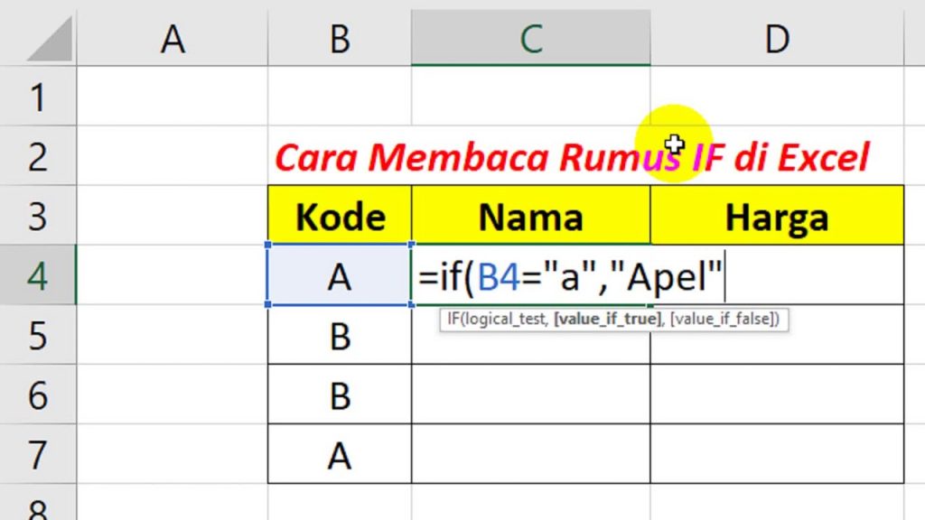 Rumus Excel IF: Panduan Lengkap untuk Pemula Belajar Microsoft Excel ...