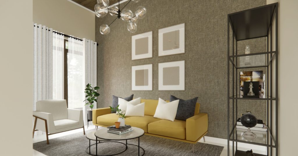 Inspirasi Wallpaper Dinding Ruang Tamu Bergaya Skandinavia ...